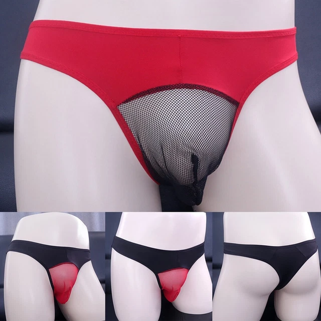 ROPA INTERIOR SEXY Para Hombre Lencer??a Bikini L??tex Brillante Calzoncillos EUR 11,76 ...