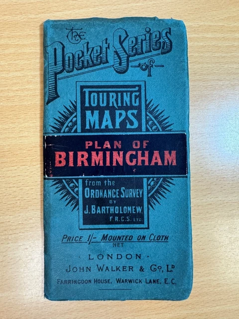THE POCKET SERIES of Touring Maps Plan of Birmingham Map John Walker ...
