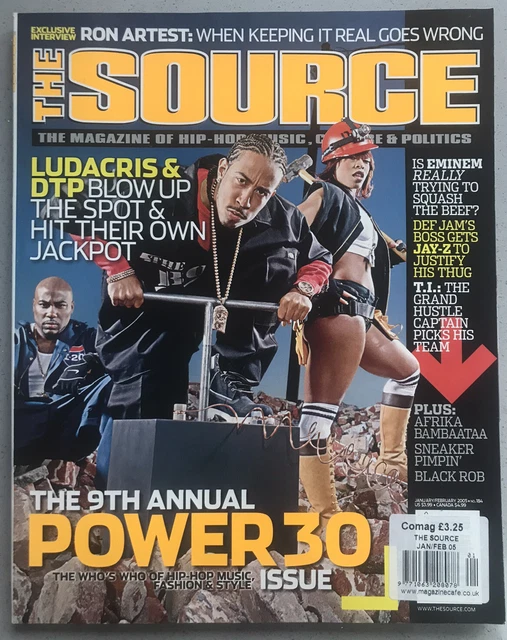 THE SOURCE HIP Hop Magazine #184, January 2005 Ludacris & DTP, Ron ...