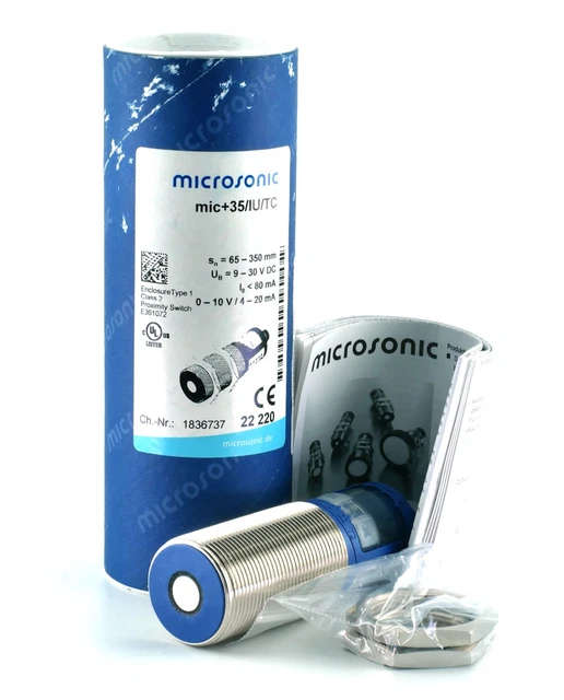 MICROSONIC ULTRASCHALLSENSOR / Ultrasonic sensor mic+35/IU/TC - new ...