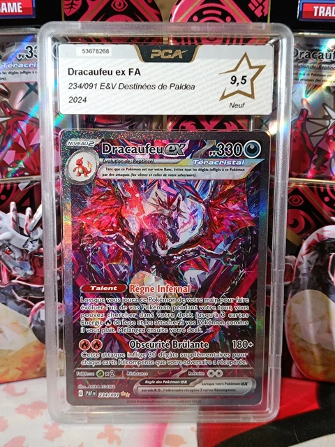 CARTE POKÉMON DRACAUFEU Ex Alternate 234/091 Paldéa FR Mint Neuf 9.5 PCA 🔥🔥🔥 EUR 599,00 ...