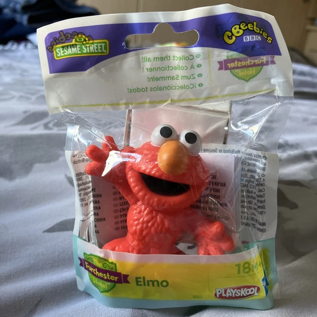 ELMO SESAME STREET 3" Figure Playskool toy or cake topper ages 18mo ...