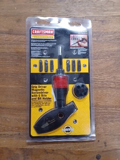 CRAFTSMAN PROFESSIONAL RATCHETING Screwdriver Angled Driver Grip 47473 ...