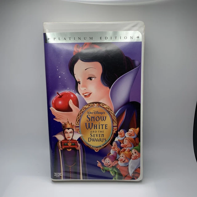 DISNEY VHS SNOW White Seven Dwarfs 1937 Platinum Edition Animation w ...