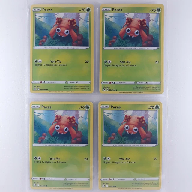 LOT DE 4 cartes Paras 004/196 Pokémon EB11 Origine Perdue EUR 2,00 ...