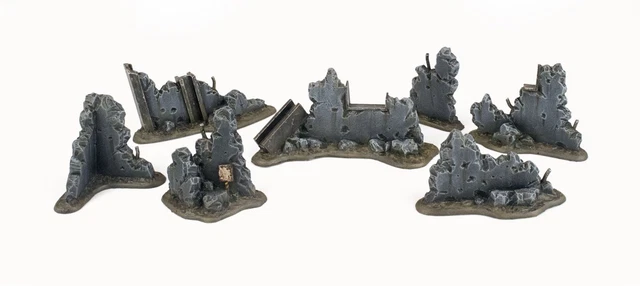 WARGAMING TERRAIN Scenery 40K Model Diorama Rubble Kit 1 – 28mm £12.39 ...