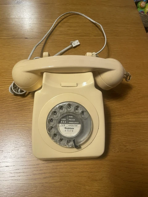 BT ROTARY DIAL Corded Telephone Vintage Cream, Retro £21.50 - PicClick UK