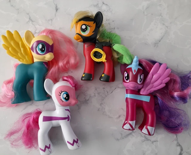 MY LITTLE PONY Power Ponies Figure Bundle MLP 2010 Hasbro Set Of 4 ...