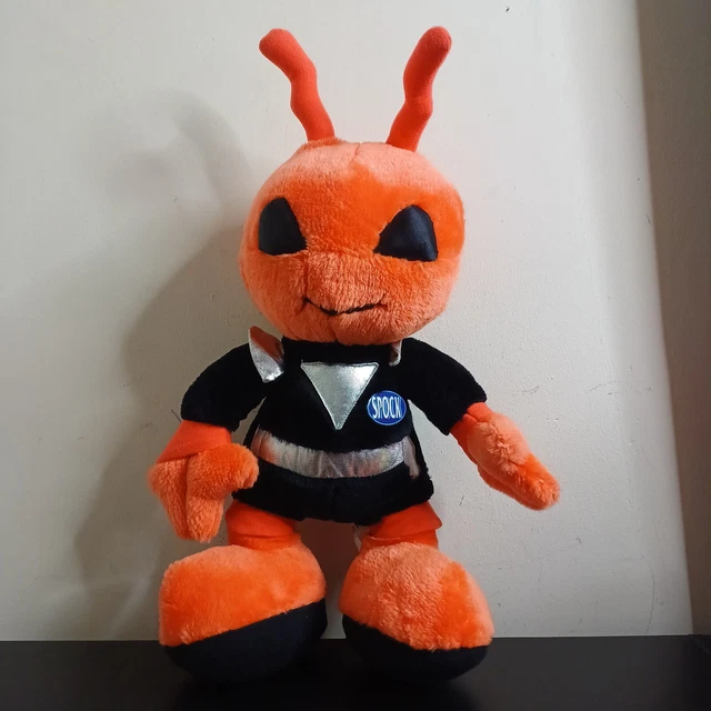 VINTAGE PMS ORANGE Black Suit Alien Martian Soft Plush Toy 16" £16.15 ...