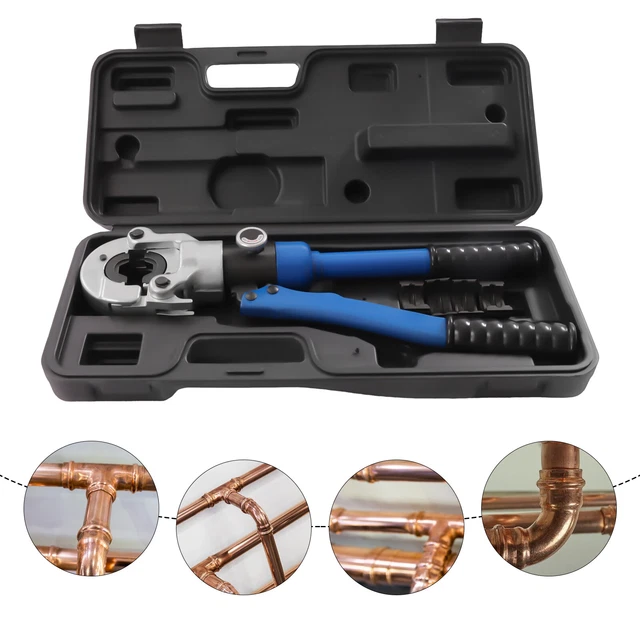 COPPER PIPE CRIMPER Fittings Pressing Pliers Hydraulic Pipe Crimping ...