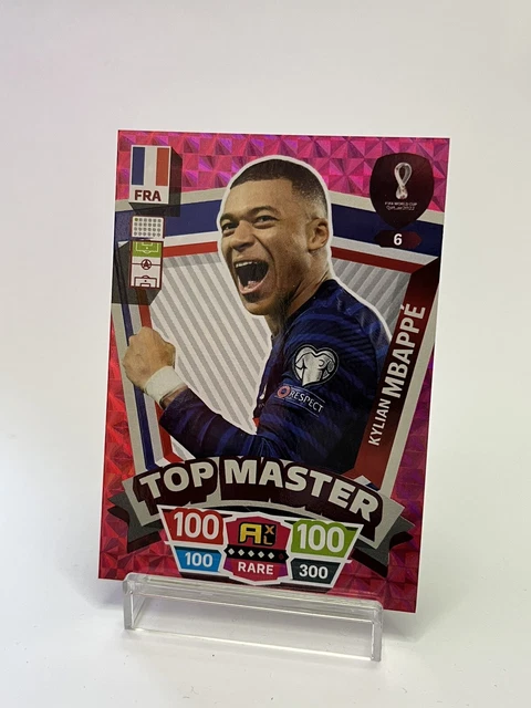 PANINI ADRENALYN XL World Cup Qatar 2022 Kylian Mbappe Top Master No 6 ...