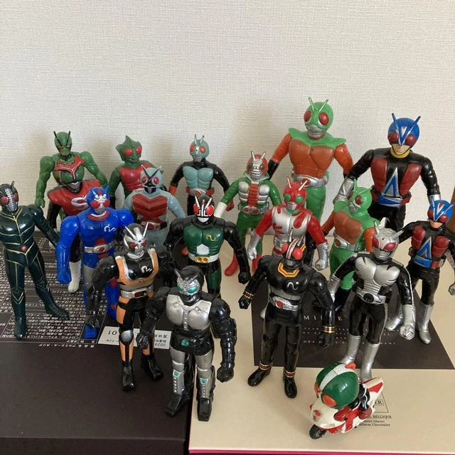 KAMEN MASKED RIDER Figure Soft Vinyl Retro Super Hero Anime Rare Item ...