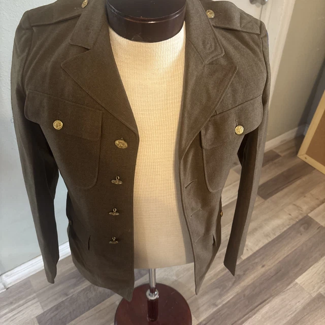 MEN'S WWII US Army 20th Air Force Tunic Jacket Sz M 36 Regular Vtg ...