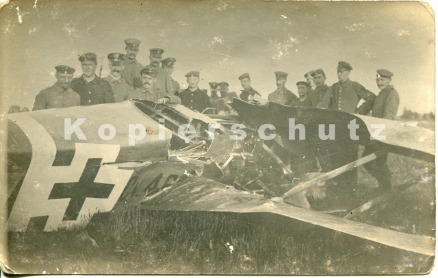 FLIEGER FLUGZEUG DOPPELDECKER Bruch Kennung DFW C V Pilot EUR 19,00 ...