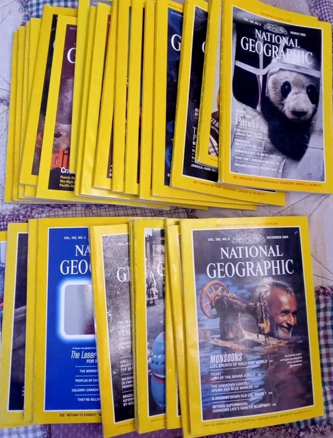 NATIONAL GEOGRAPHIC MAGAZINE 1980's Vintage Back Issue CHOOSE ONE $14. ...