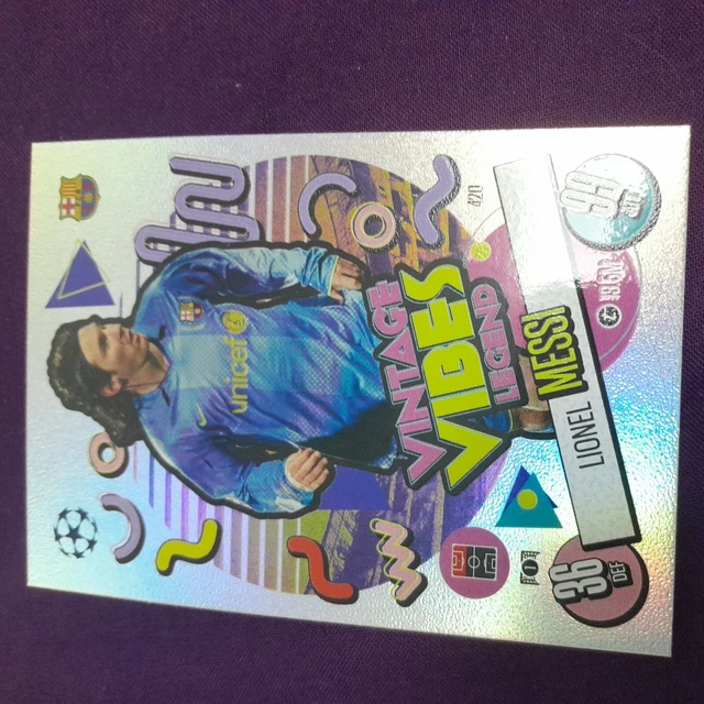 TOPPS MATCH ATTAX 2024/25 2025 Lionel Messi Barcelona Vintage Vibes ...