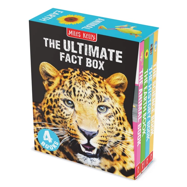 ULTIMATE FACT BOX, 4 Piece Hardcover Book Set - Animal, Earth, History ...