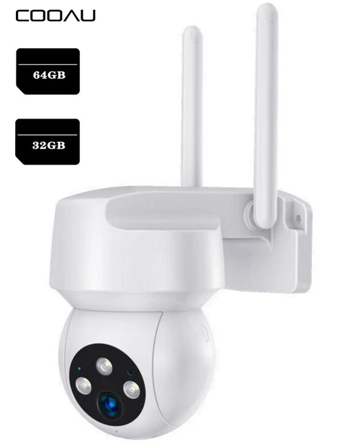 COOAU TELECAMERA DI Sorveglianza 2K Esterno WiFi Colore Visione Notturna Impermeabile 360° PTZ ...