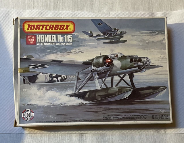 MAQUETTE MATCHBOX HEINKEL He 115 1/72 EUR 17,50 - PicClick FR