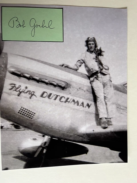 P51 &FLYING DUTCHMAN& Photo + Signature WW2 USAAF P51 Ace Pilot Bob ...