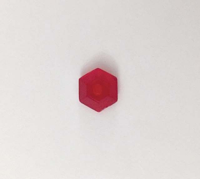 VINTAGE 90S POLLY Pocket Red Hexagon Jewel Sparkle Surprise Jewel Magic ...