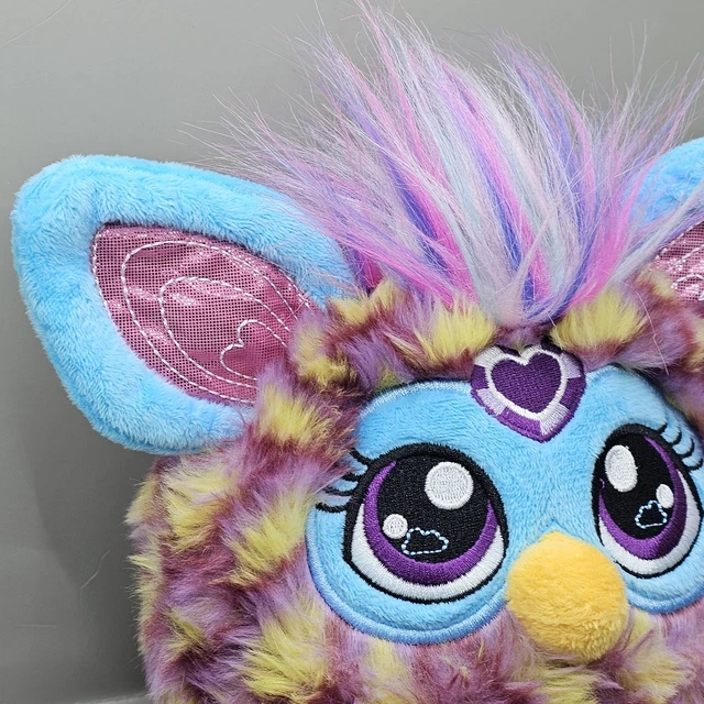 FURBY BY HASBRO multicoloured plush Soft toy fluffy ball 8" tall (Lable ...