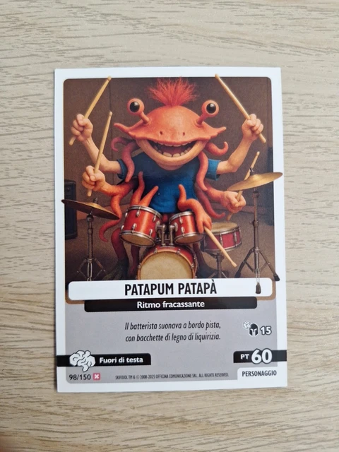 ITALIAN BRAINROT UNIVERSO Psichedelico Card N 98/150 Patapum Patapa EUR ...