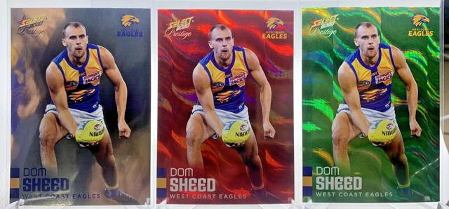 2020 SELECT AFL Prestige 'DOM SHEED' Green *LOW*, Red & Base Parallels ...