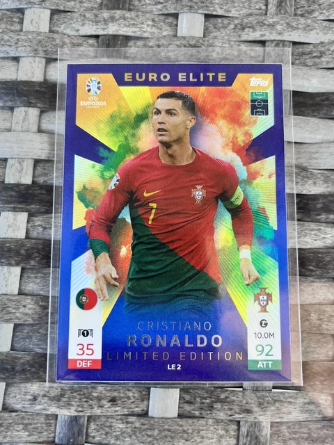MATCH ATTAX EURO 2024 LE2 Cristiano Ronaldo Euro Elite Limited Edition ...