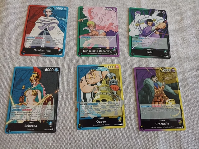 OP04 SET COMPLETO 6 Leader One Piece tcg - Kingdoms of Intrigue Eng ...