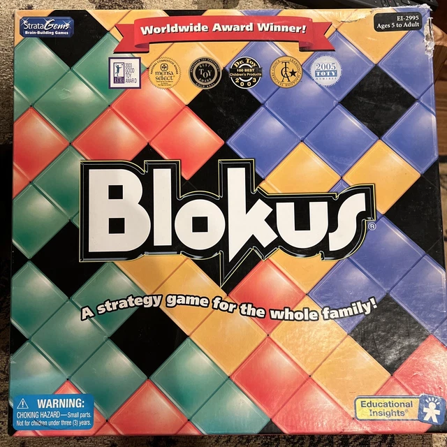 MATTEL BLOKUS EDUCATIONAL Strategy Board Game 100% COMPLETE with FREE ...