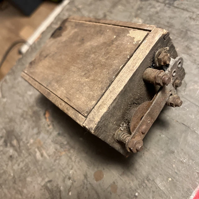 ANTIQUE FORD MODEL T or MODEL A Wood Battery Box Ignition Coil ORIGINAL ...