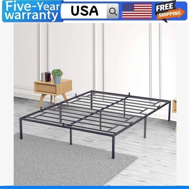 QUEEN/FULL/TWIN 14 INCH Metal Bed Frames No Box Spring Needed Heavy ...