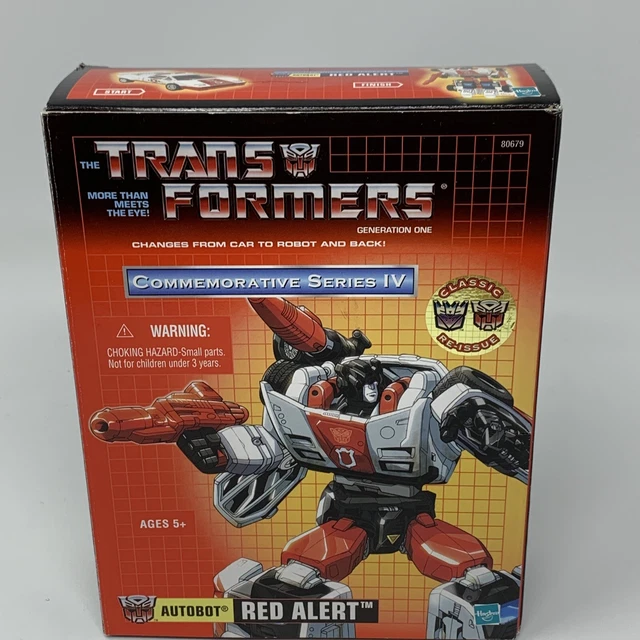 AUTOBOT RED ALERT G1 Transformers Commemorative Series IV Reissue ...