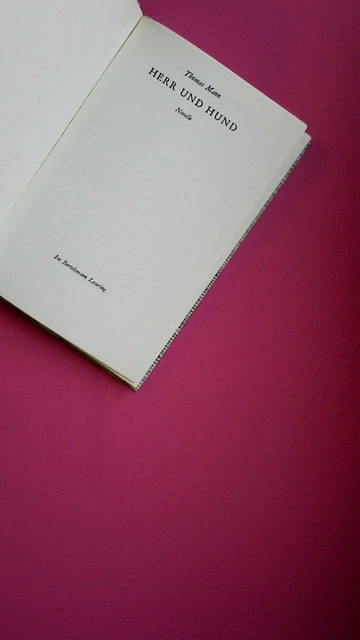 145023 THOMAS MANN HERR UND HUND HC EUR 11,13 - PicClick FR