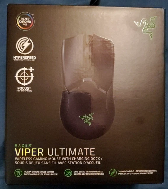 RAZER VIPER ULTIMATE Hyperspeed Wireless Gaming Mouse & Charging Dock ...
