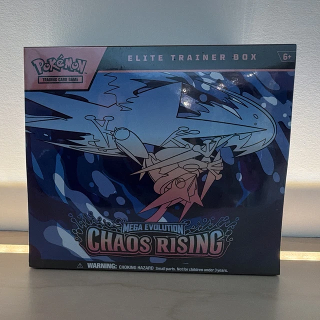 POKÉMON TCG MEGA Evolution Chaos Rising Elite Trainer Box w/ Booster ...