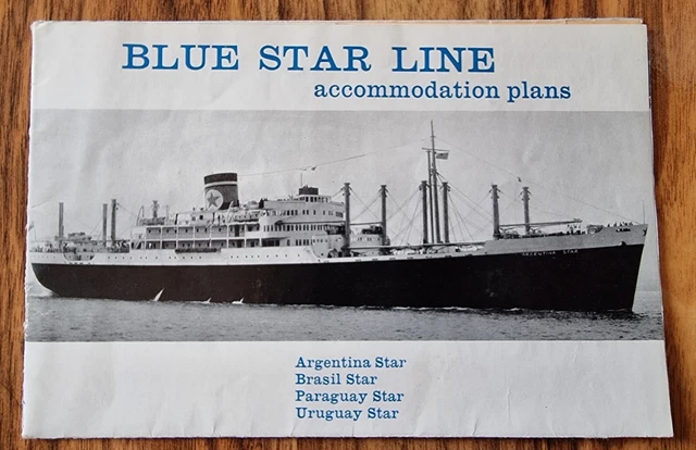 BLUE STAR LINE Brochure/Deck Plans 1940s-50s £59.99 - PicClick UK