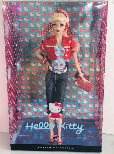 FIGURINE POUPÉE BARBIE Hello Kitty 2008 MATTEL SANRIO jouet ...