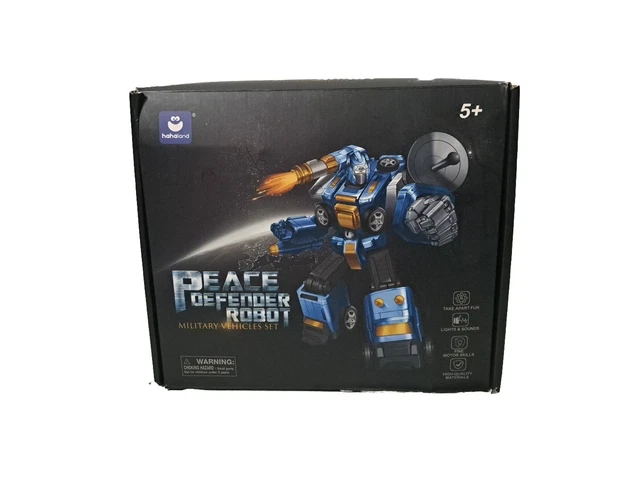 HAHALAND PEACE DEFENDER ROBOT ''MILITARY VECHILES SET Complete Open Bx ...