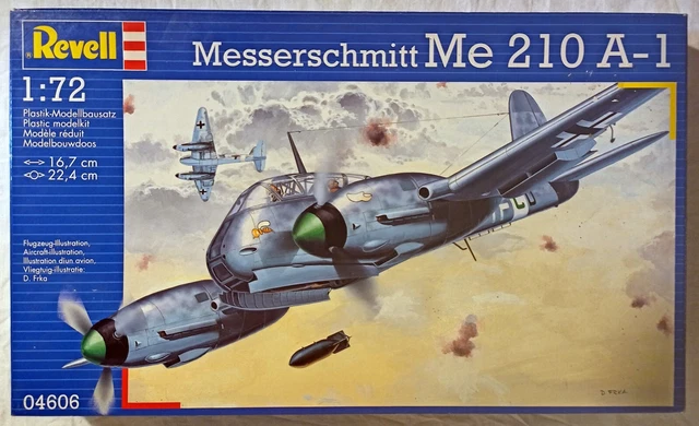 REVELL 04606 MESSERSCHMITT Me 210 A-1 1:72 New, Components Sealed in ...