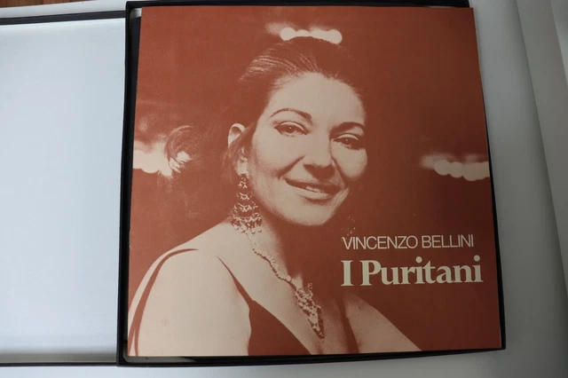 I PURITANI, VINCENZO Bellini, Maria Calles, Box-Set 3 LP, Cetra EUR 1 ...