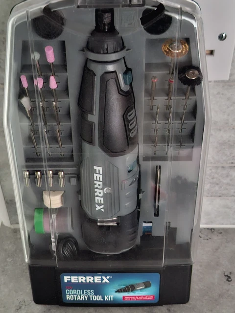 FERREX 12V CORDLESS Rotary Tool 75 Pcs Acessory Kit FREE DELIVERY £35. ...