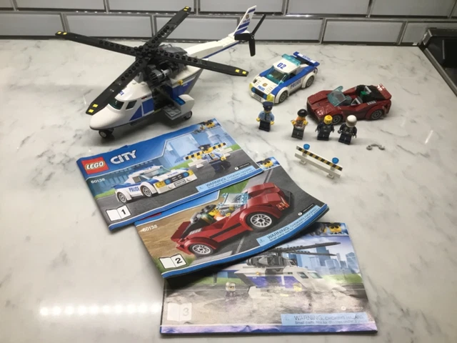 LEGO CITY: HIGH-SPEED Chase 60138 complete except one figs hair with ...