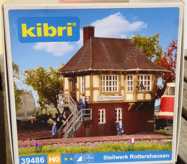 KIBRI 39486 H0 Stellwerk Rottershausen, ungebauter Bausatz in OVP EUR ...