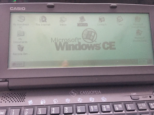 CASIO CASSIOPEIA A20E Windows CE PDA Retro / Collectors item £40.00 ...