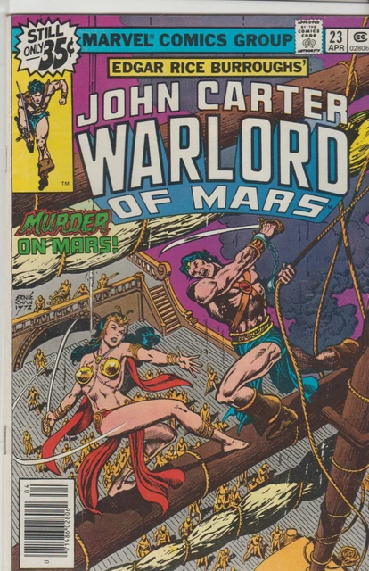 MARVEL COMICS John Carter Warlord Of Mars #23 (1979) 1St Print F+ ...