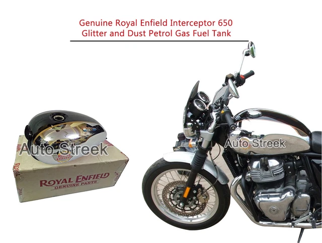 GENUINE ROYAL ENFIELD Interceptor 650 Glitter and Dust Petrol Gas Fuel ...