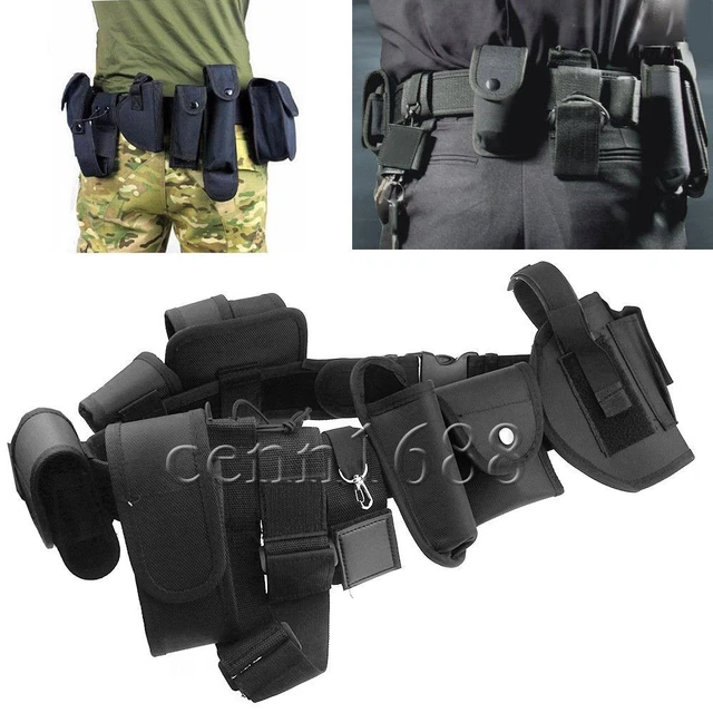 POLICE OFFICER SECURITY Guard Law Enforcement Equipment Duty Belt Rig ...
