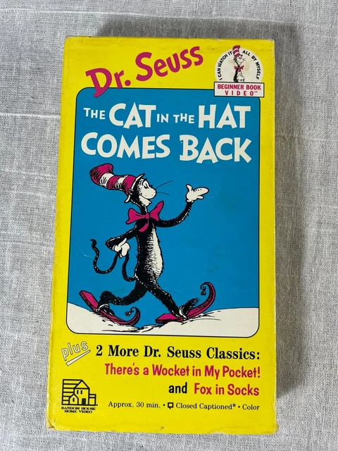 THE CAT IN THE HAT COMES BACK Dr. Seuss Beginner Book Video VHS Tape ...
